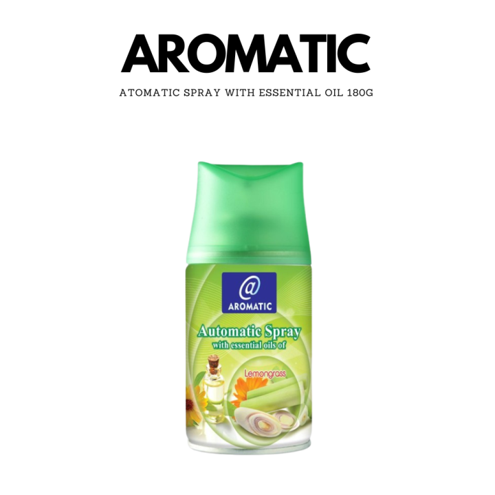AROMATIC AUTOMATIC SPRAY WITH ESSENTIAL OILS OF LEMONGRASS 180G ...