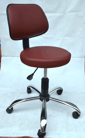 Lab stool -adjustable height from 42 to 53 cm, 5 prong metal base with ...