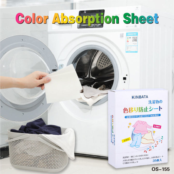 Kinbata Color & Dirt Absorption Laundry Sheet || Anti-mite Anti-bacteria Anti-dye || Protect ...