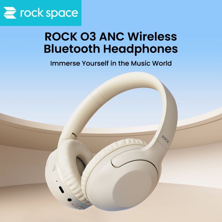 Rock Space O3 ANC Wireless Headphones Active Noise Cancelling Bluetooth ...