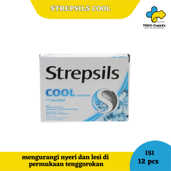Strepsil Cool Carton Pack 2 x 6 / Permen / Kembang Gula / Pelega ...