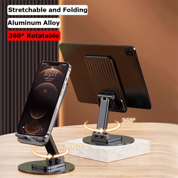 Alloy 360° Rotatable Folding Desktop Phone Stand Holder Cellphone ...