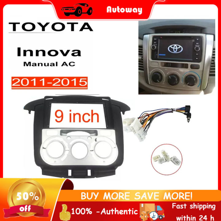 【AutoWay】Car Stereo 2din Panel Facia for TOYOTA Innova 2006-2020 9 inch ...