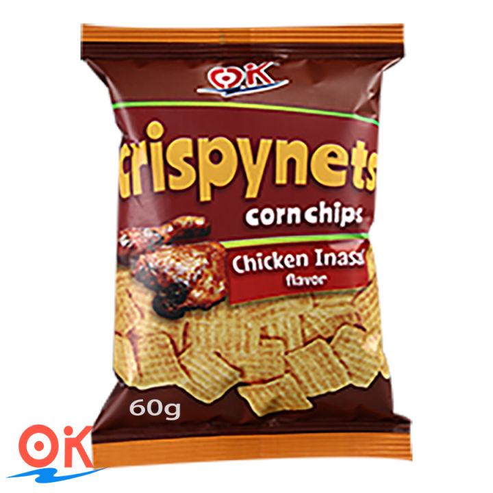 OK CRISPYNETS CHICKEN INASAL Corn Chips 60G | Lazada PH