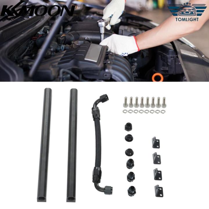 KKmoon Billet Fuel Rail Aluminium High Flow Fuel Rails Kit for LS1 LS6 ...