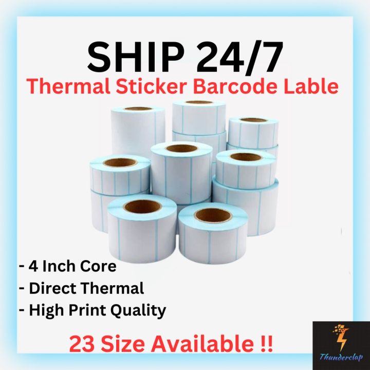 Thermal Sticker Barcode Price Label Product 30x20 35x25 40x20 40x30 ...