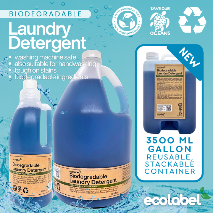Eco-friendly Liquid Laundry Detergent 100% Biodegradable Sustainable ...