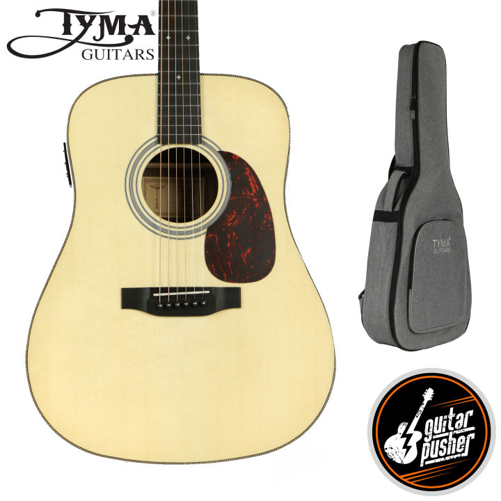 Tyma TD-12 Solid Sitka Spruce Top Rosewood Dreadnought Acoustic Guitar ...