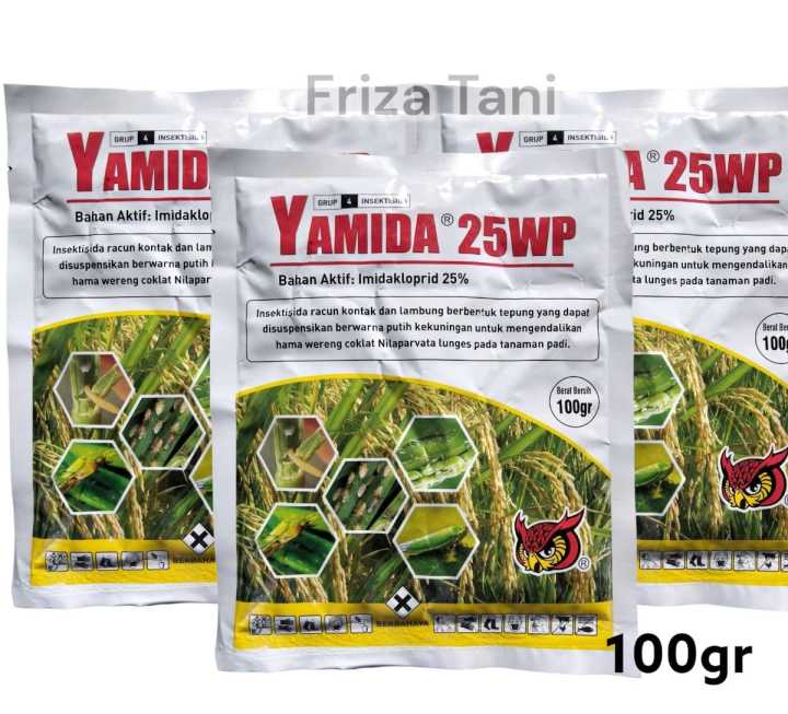 YAMIDA 25WP 100gram Original Insektisida Imidakloprid 25% pembasmi Hama ...