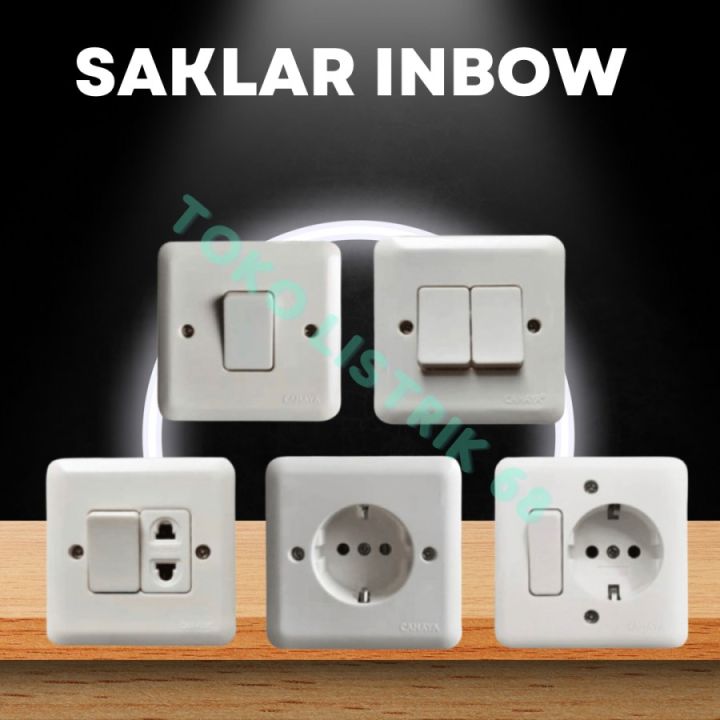 Saklar Lampu Inbow IB SNI Switch Lamp Seri Engkel Stop Kontak Minimalis ...