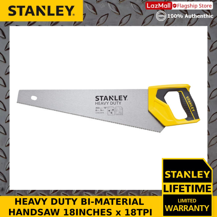 STANLEY® STHT20374-LA Heavy Duty Bi-Material Handsaw 18inches x 18TPI ...