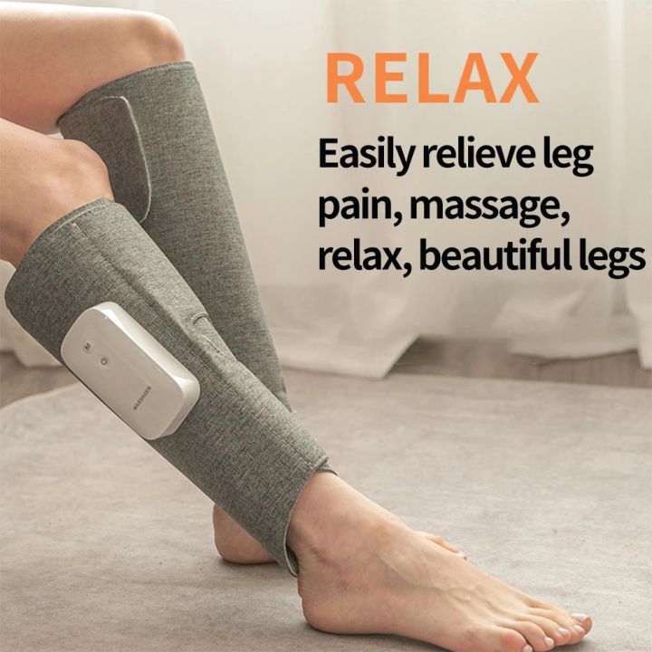 Rechargeable Leg Massager Air Compression Massager Heated For Foot And ...