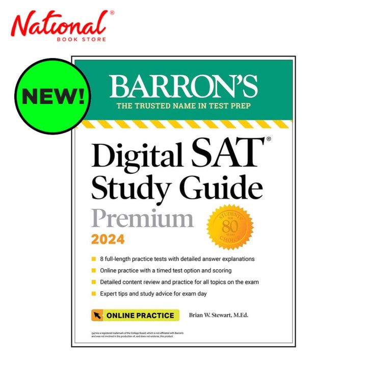 Digital SAT Study Guide Premium 2024 by Brian W. Stewart, M.Ed. - Trade ...