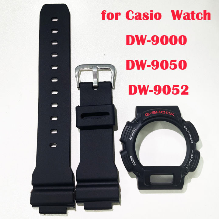 Waterproof Resin Watchband Case Bezel for Casio DW 9000 DW 9050 DW 9052 ...