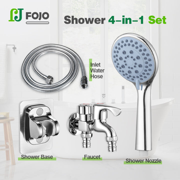 【FOJO】OfficialHigh quality Pressurized Shower Head Set Adjustable ...