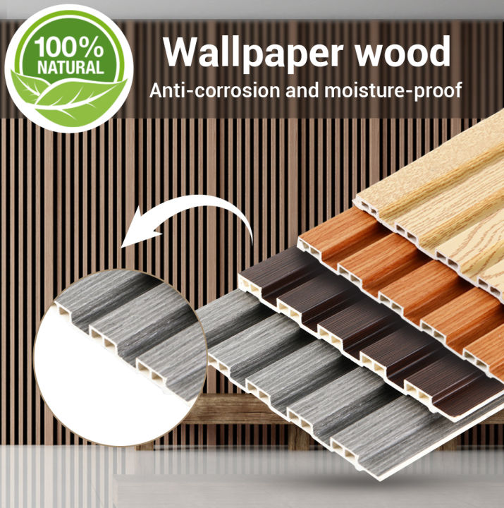 Waterproof Board PVC Grille Wall Panel Modern 3D Solid Ecological ...