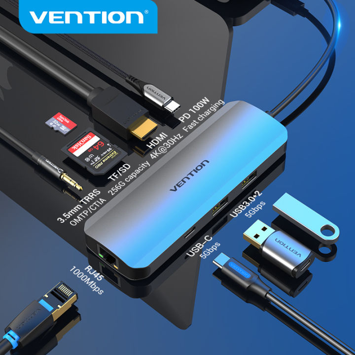 Vention USB C HUB Docking station Type C to USB 3.0 4K 30Hz 60Hz HDMI ...