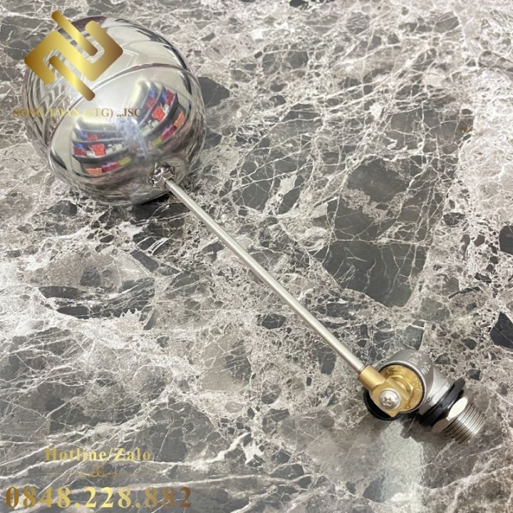 Van phao cơ INOX tự động ngắt nước khi nước đầy bồn BÓNG CÁT nổi Inox ...