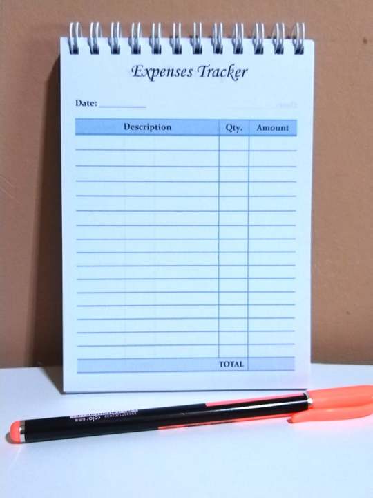DAILY EXPENSES TRACKER RECORD MONITORING NOTEBOOK A6 SIZE MINI SIZE ...