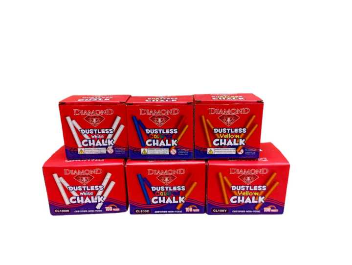 Diamond chalk per box staionary colored and white chalk | Lazada PH
