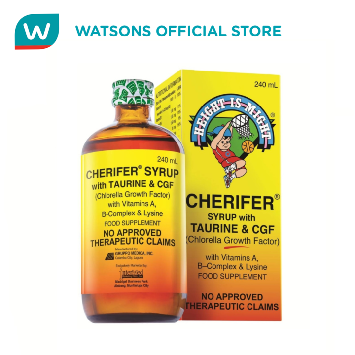 CHERIFER Syrup with Taurine and CGF 240 mL | Lazada PH