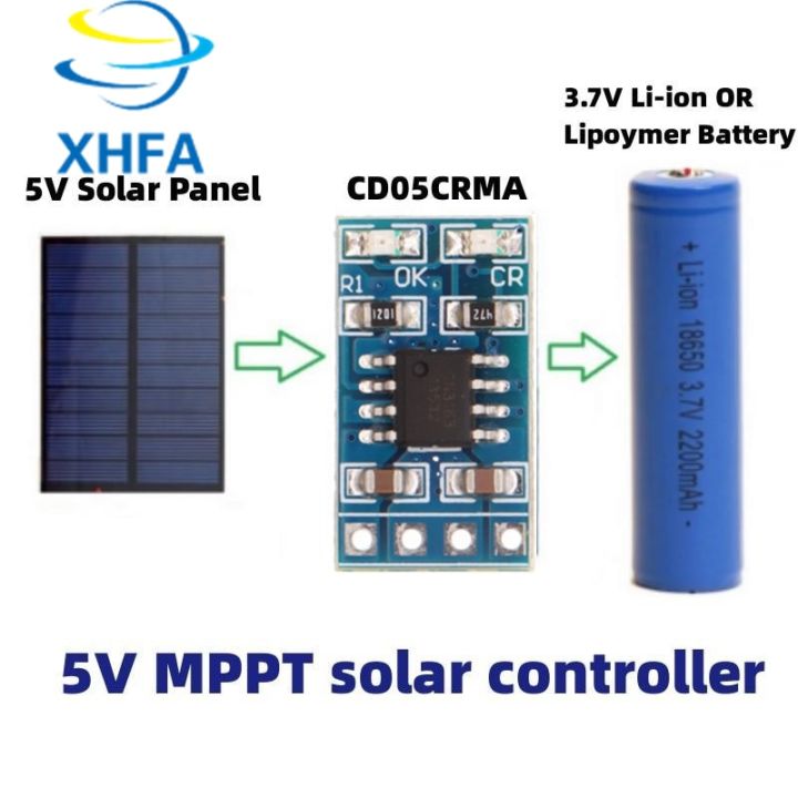 MPPT Solar Charge Controller 1A 4.2V 3.7V 18650 Lipo Li-Ion Lithium ...