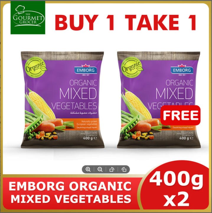 BUY 1 TAKE 1 - Emborg Organic Mixed Vegetable 400g | Lazada PH