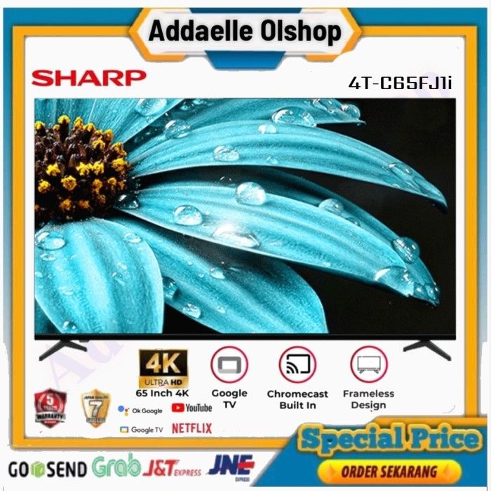 SHARP 65FJ1I 4K HDR Smart Google Digital TV 65 Inch 4T-C65FJ1I | Lazada ...