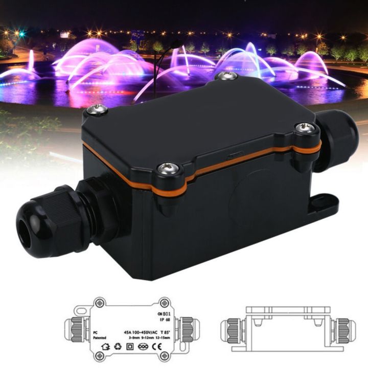 【Global Motos Part】 2 Way Junction Box Waterproof Electrical IP68 Tool ...