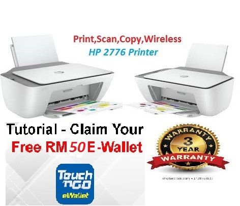 HP Deskjet Ink Advantage 2776 Printer ( Print, Scan, Copy, Wireless) 4 ...