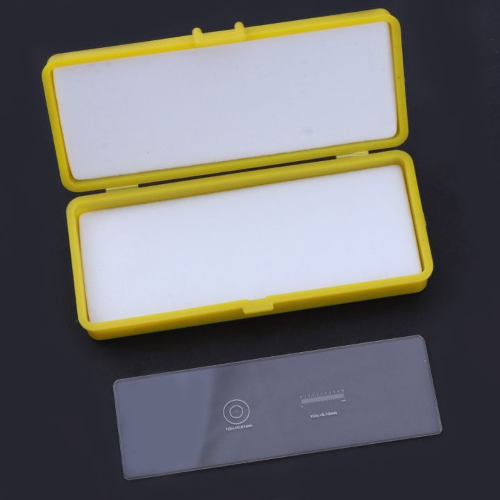 Microscopes Calibration Microscopes Glass Slide Reticle Ruler Stage ...