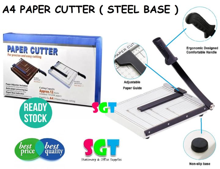 A4 Paper Cutter 10'' x 12'' ( Steel Base ) | Lazada