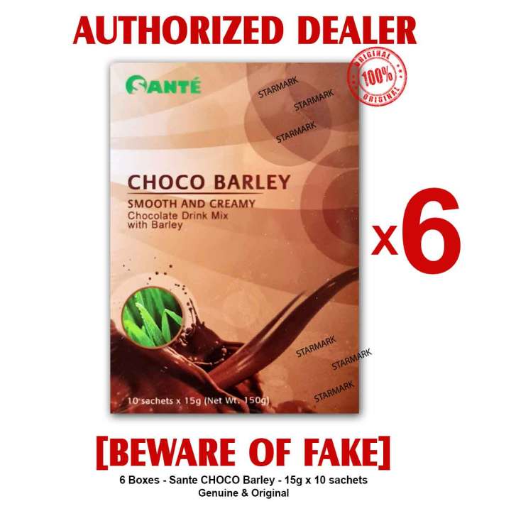 Sante Barley CHOCO Barley 15g x 10 sachets per box Sante CHOCO Barley ...