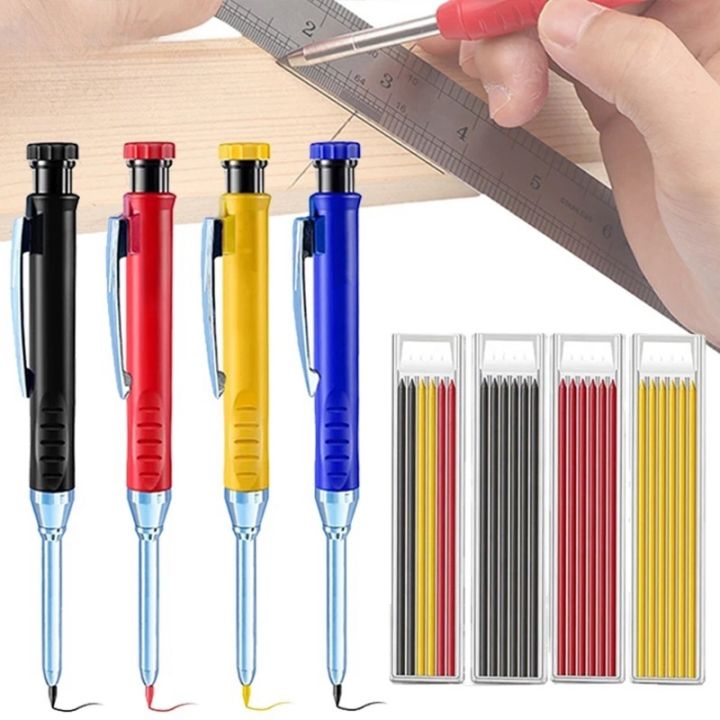 2.8mm Solid Carpenter Refill Leads Built-in Sharpener Reuseable Deep ...