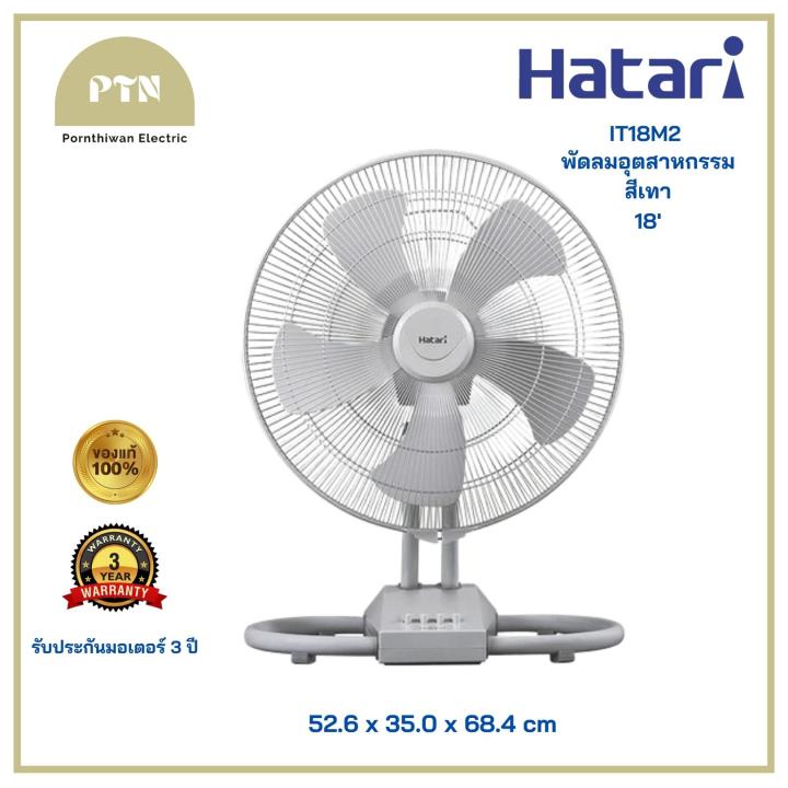 HATARI พัดลมอุตสาหกรรม 18 นิ้ว รุ่น IT18M2 สีเทา | Lazada.co.th