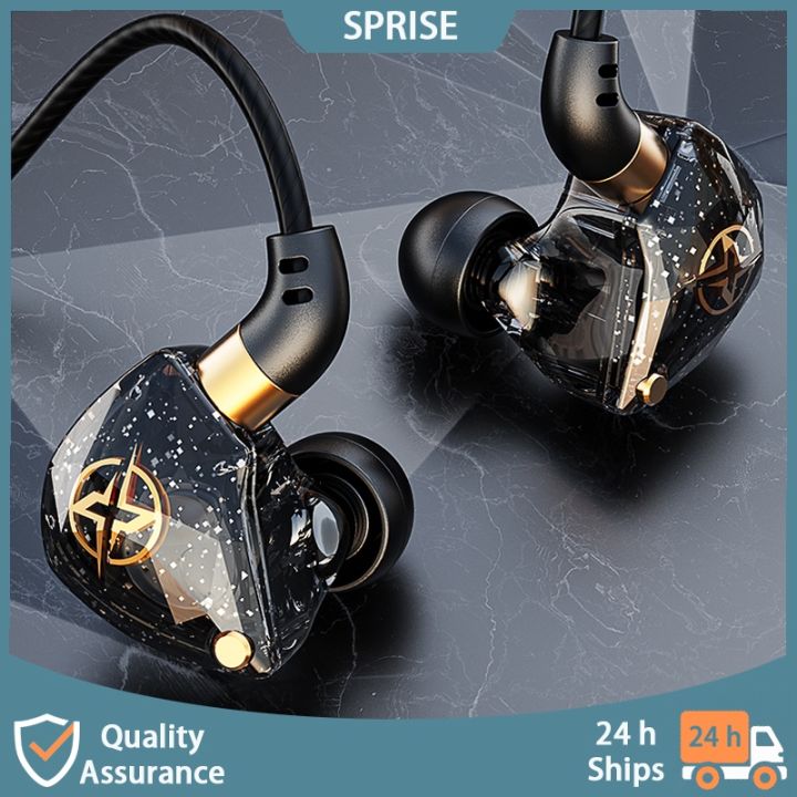 SPRISE New X6 Deep Bass Dynamic In-Ear Earphones With Mic Stereo Wired ...