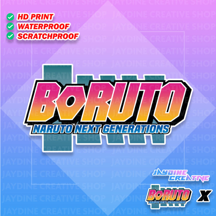 Jaydine Creative : Boruto - Anime (Logo Sticker) | Lazada PH