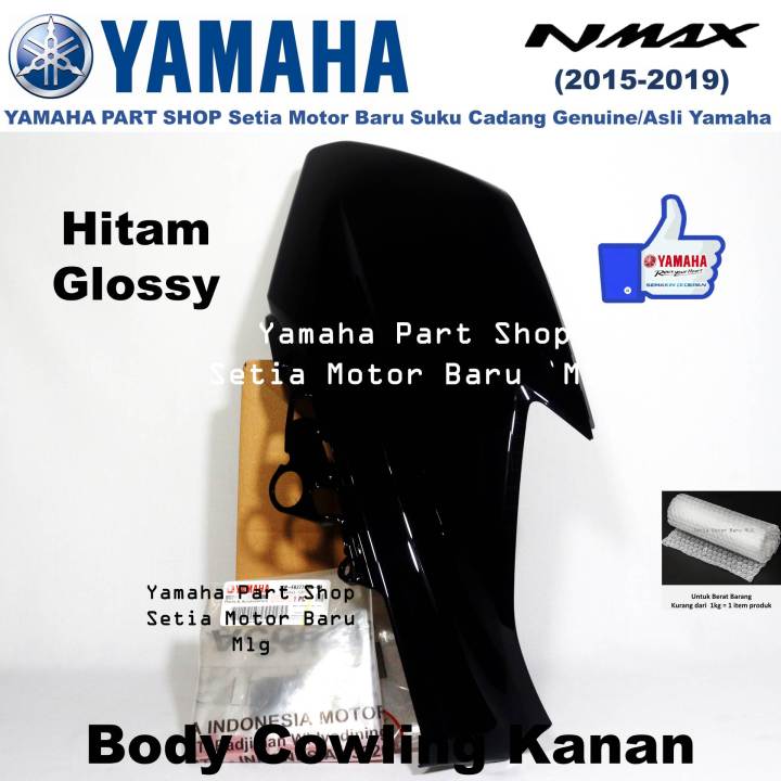 Bodi Body Cowling Box Hitam Glossy Black Metallic Kanan N Max Nmax Old ...