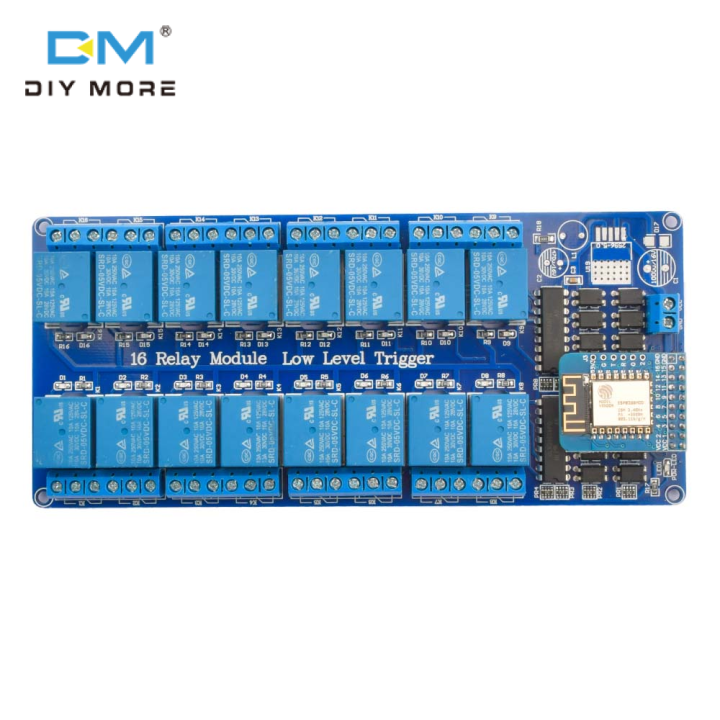 diymore 5V 12V 16ch Wifi Relay Module Onboard ESP8266WIFI Module ...