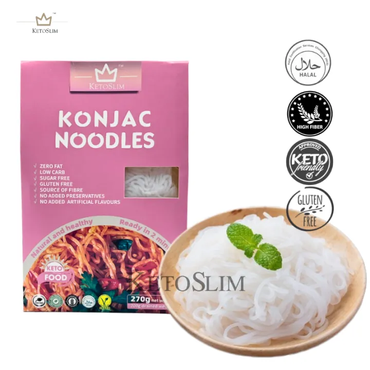 10 PACKS HALAL Zero carb Low calories Konjac Noodles/Mee hun meal ...
