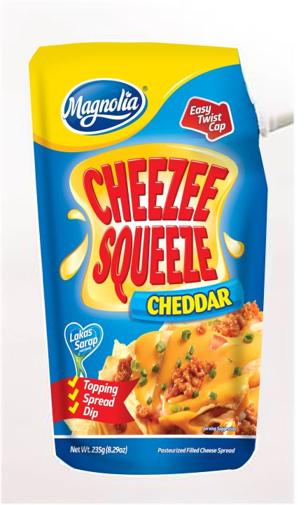 Magnolia Cheezee Squeeze Cheddar Spread 235g | Lazada PH