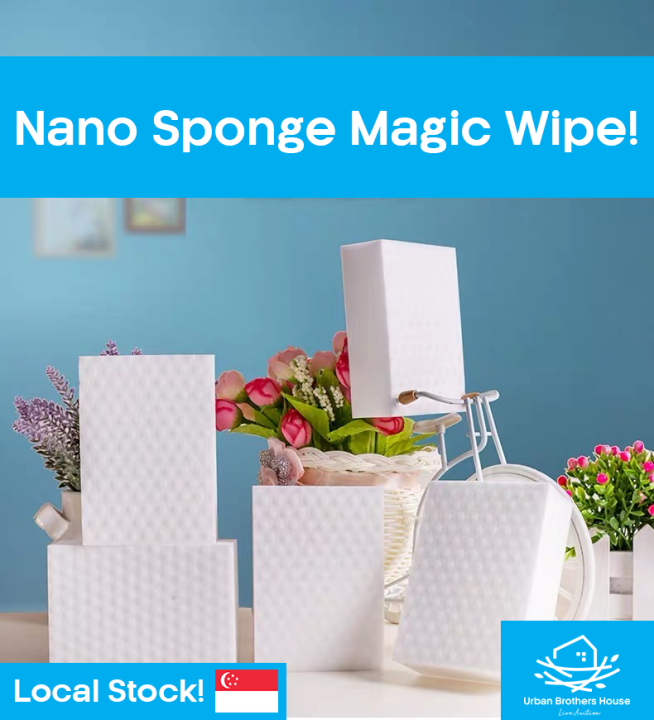 [🇸🇬SG STOCK🇸🇬] Magic Sponge Nano Sponge Wipe Magic Wipe Remove Dirt ...