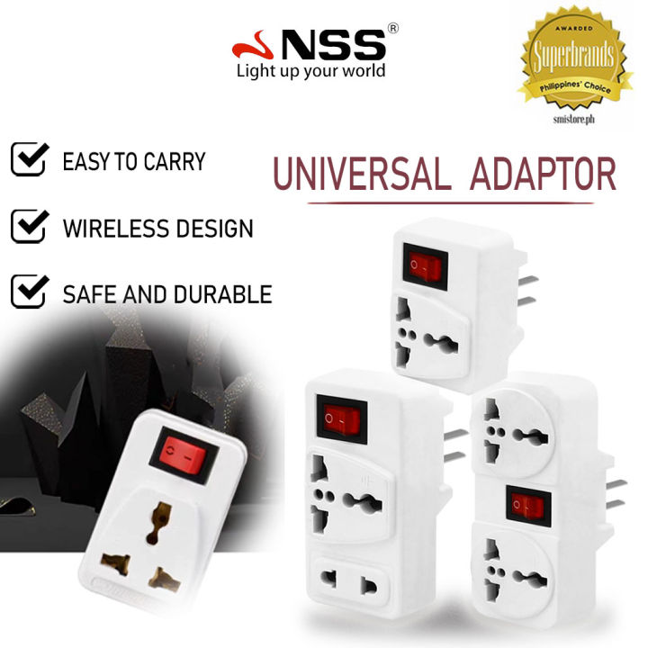NSS Universal Adaptor With Switch Travel Adapter Plug Electrical Converter NS-045 | NS-041 | NS ...