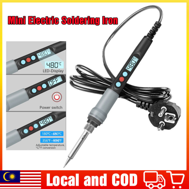 Mini Electric Soldering Iron Adjustable Temperature Electric Solder ...