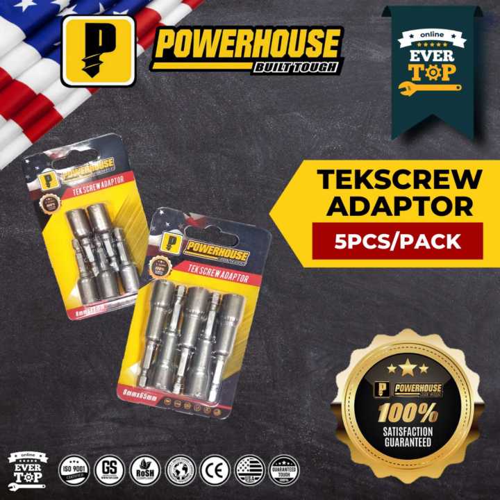 5PCS POWERHOUSE TEKSCREW ADAPTOR W/ MAGNET | EverTop Online | Lazada PH