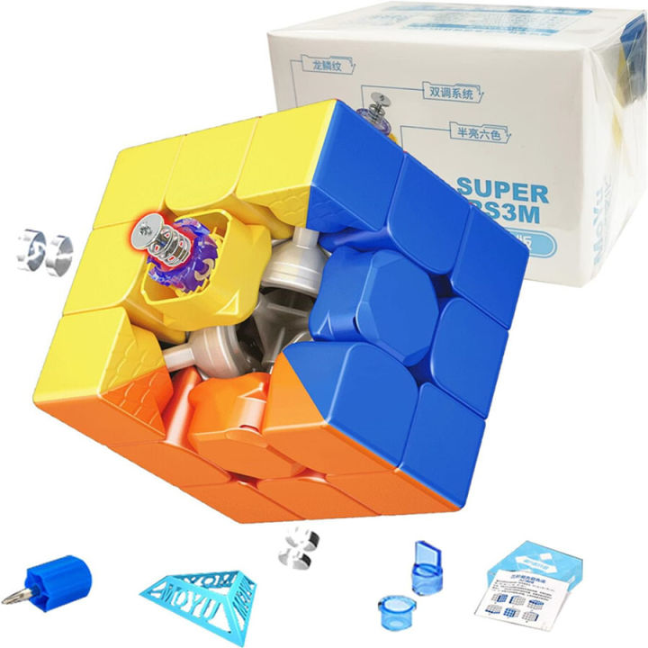 Moyu Super RS3M Magic Cube 3X3 Stickerless Speed Cubo Magico ...