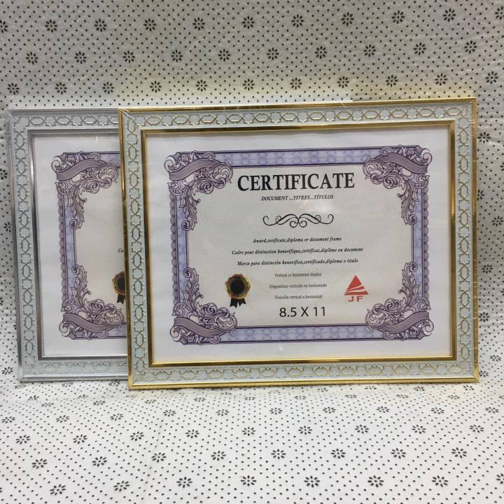 PVC CERTIFICATE FRAME SIZE/8.5x11/8x10/A4 inches Photo frame /picture ...