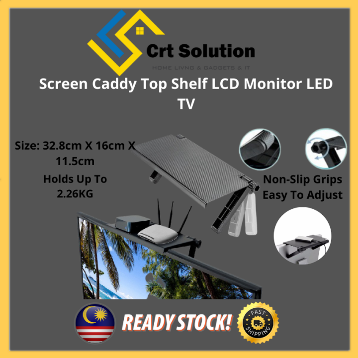 LCD Shelves LCD TV Rack Shelf Flat Screen Top Storage Wall Mount Rack ...