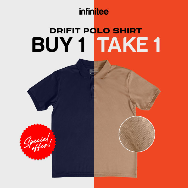 Infinitee Buy 1 Take 1 DriFit Dri Fit Polo Shirt For Men Women quick ...