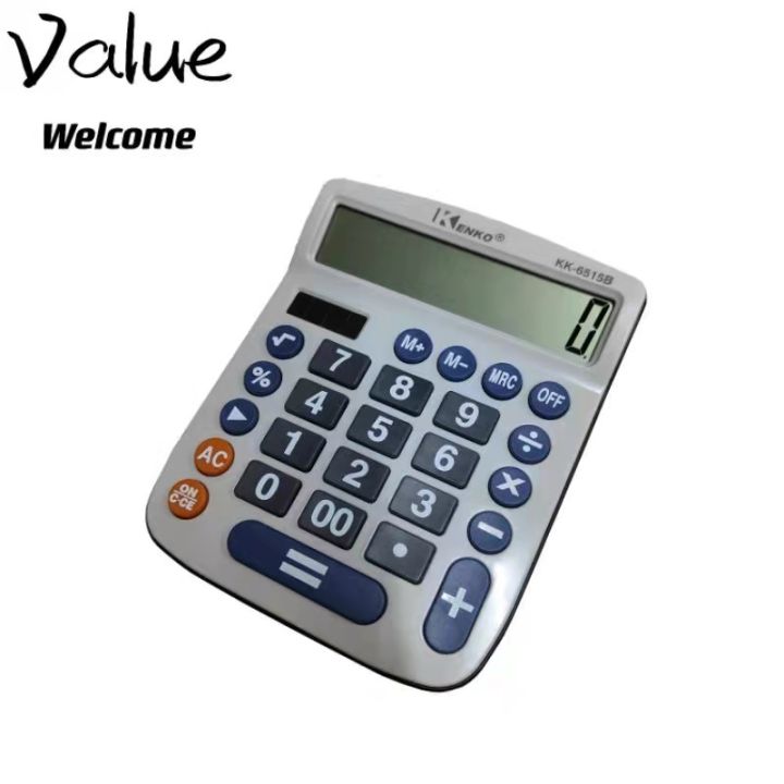 Value Solar energy 12-Digit Big Display Desktop Calculator School ...